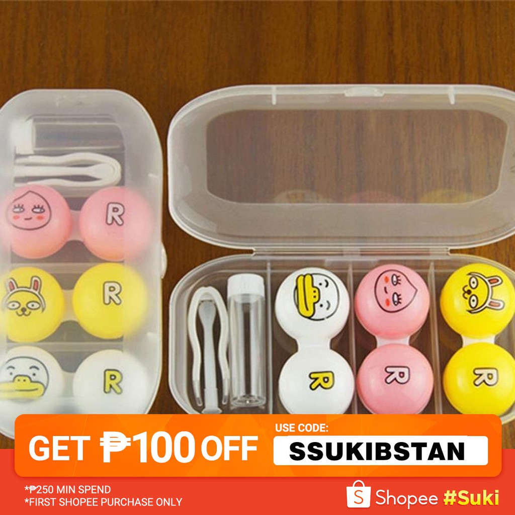 Eyeshare Three Pieces Contact Lens Case Container Storage Holder ...