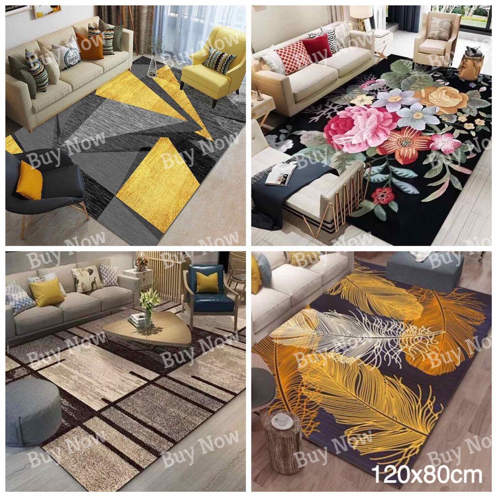 ( 80cm x 120cm) Carpet Non-slip Mat Floor Rugs Modern Style Home Decor ...