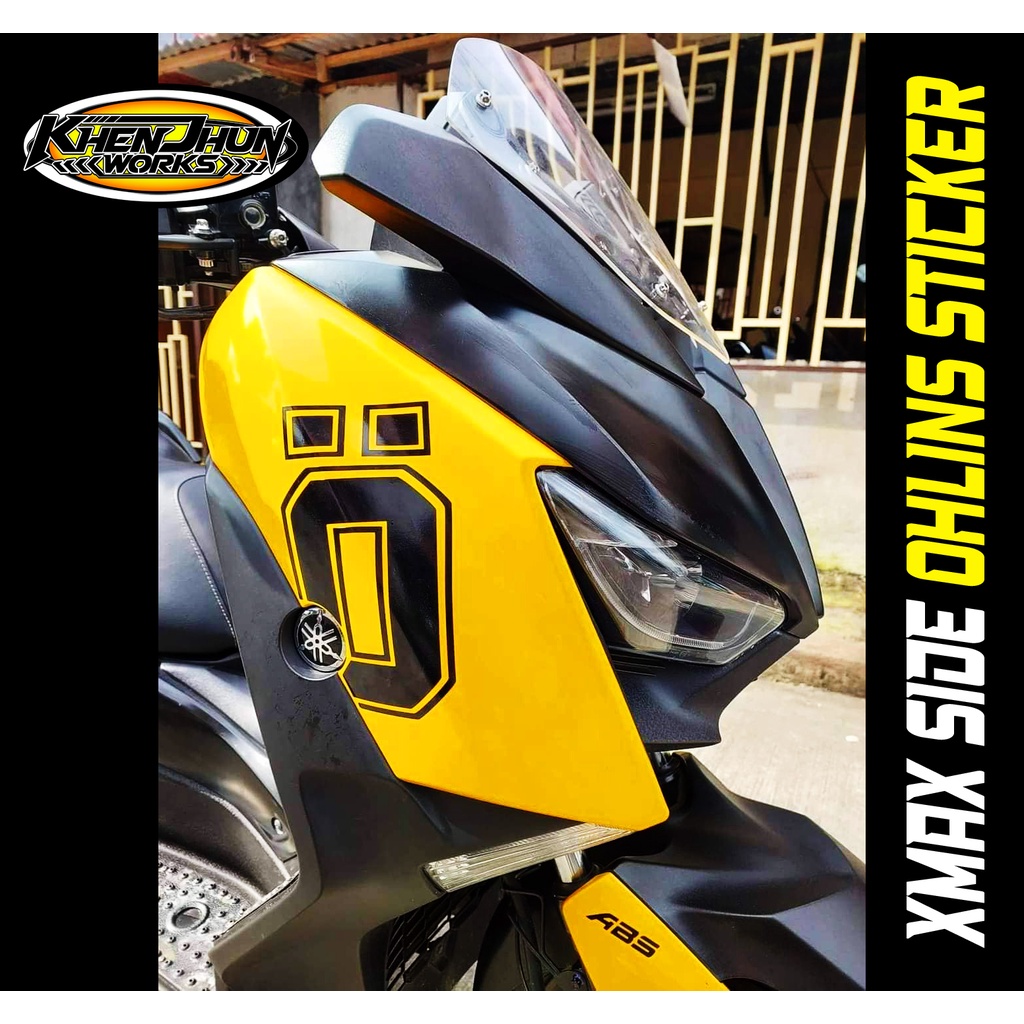 Yamaha Xmax 300 OHLINS side cutout sticker left and right | Shopee ...