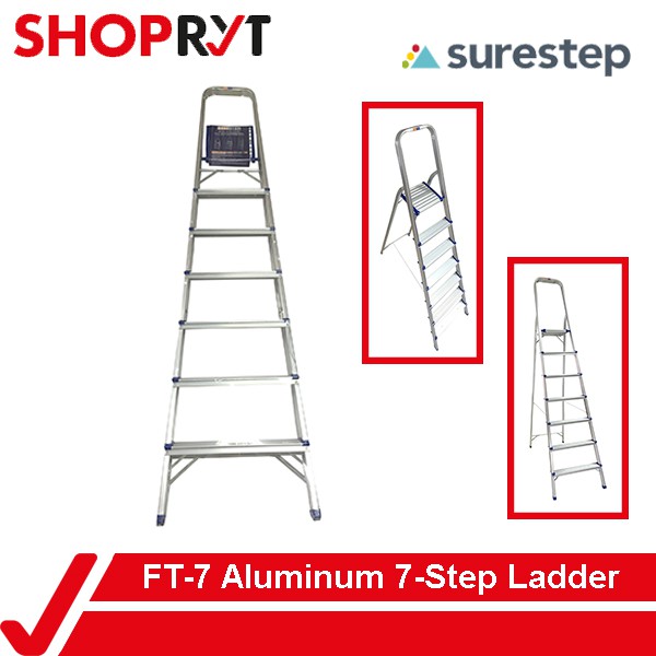 Surestep Aluminum 7-Step Ladder | Shopee Philippines