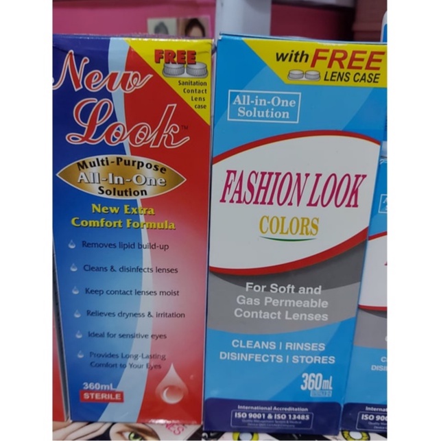 Solution for contact lens (fashion look-Newlook) 360 ml multi-purpose ...