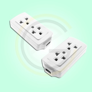 Omni WSG-002 Surface Convenience Outlet with Ground 2-Gang 10A 250V ...