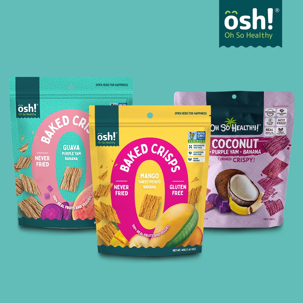 OSH! Fruit Crisps Assorted 40g Pack of 3 Set A | Shopee Philippines
