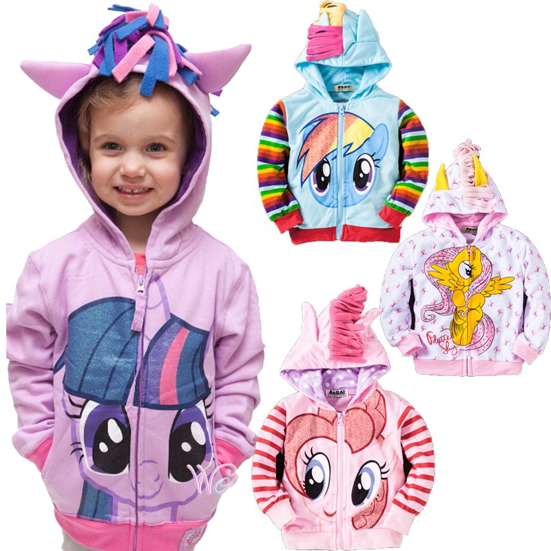 Baby Girls Kids Hooded My Little Pony Wing Coat Cartoon | Shopee ...