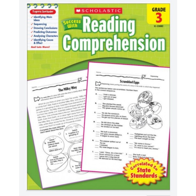 49pages SCHOLASTIC READING COMPREHENSION FOR GRADE 3 | Shopee Philippines