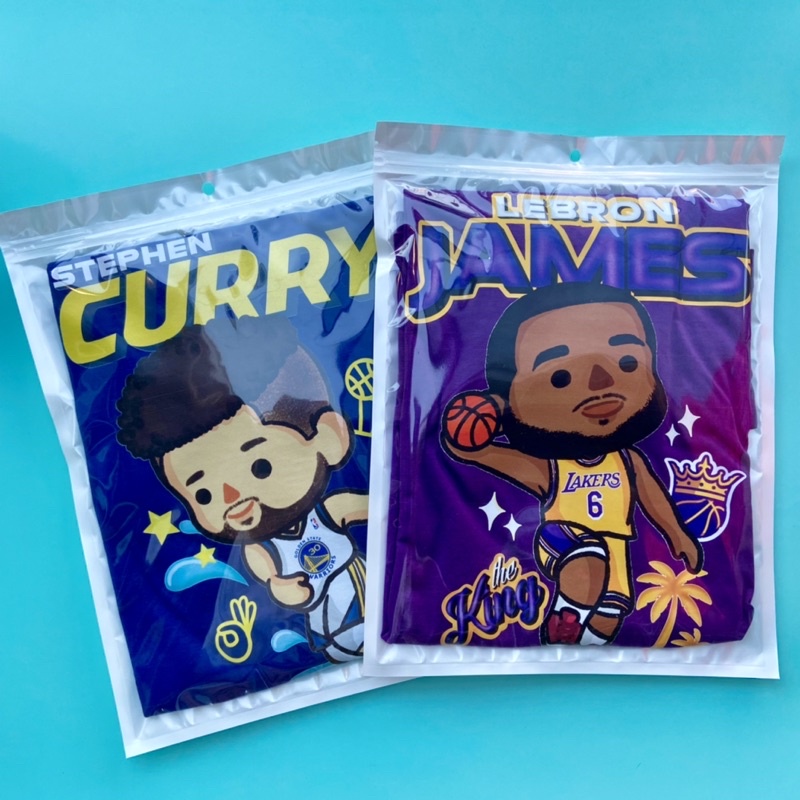 Lebron James/Steph Curry Chibi Shirts | Shopee Philippines