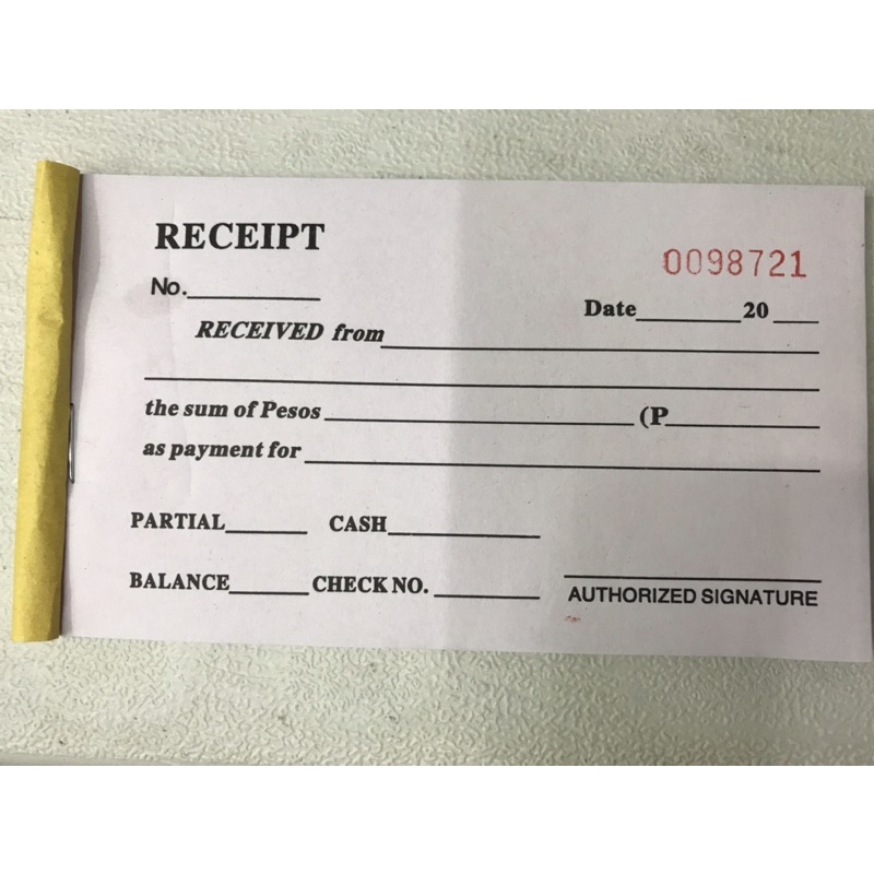 CARBONIZED RECEIPT SMALL BOOKLET | Shopee Philippines