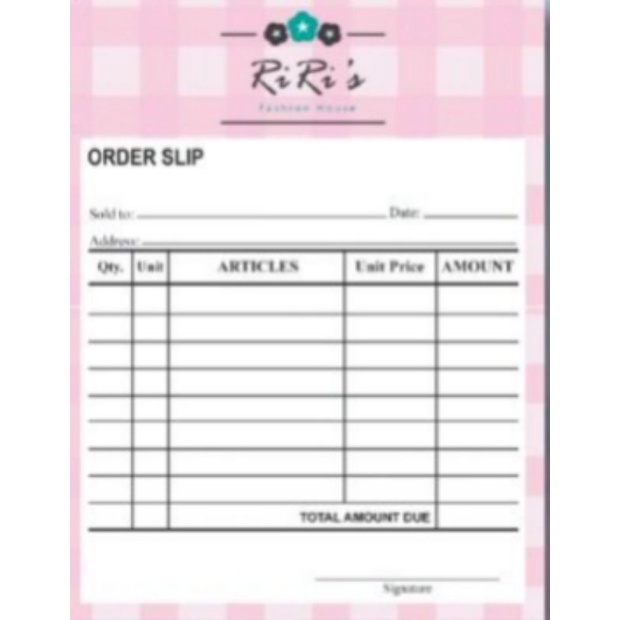 costumized receipt non BIR | Shopee Philippines