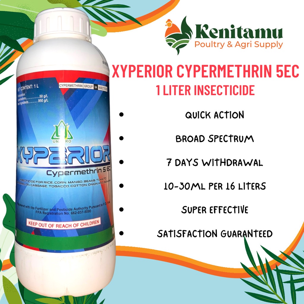 XYPERIOR CYPERMETHRIN 5EC 1 LITER INSECTICIDE BY: UPL | Shopee Philippines