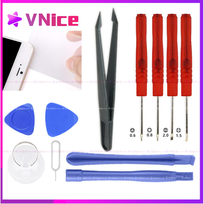 12 in 1 Repair tools kit Compatible For iPhone Android Opening Tool ...