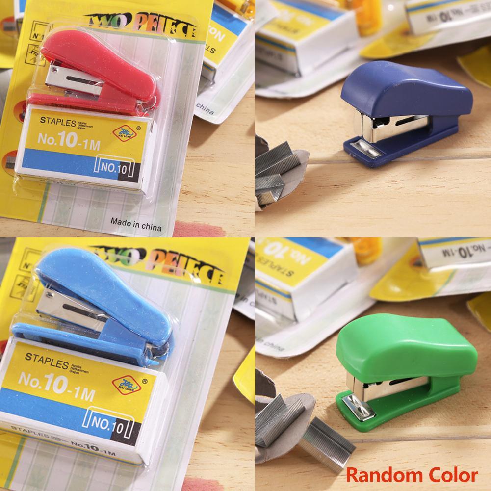 Mini Stapler no:10 Set Pupils Portable Convenient Stapler & Staple No ...