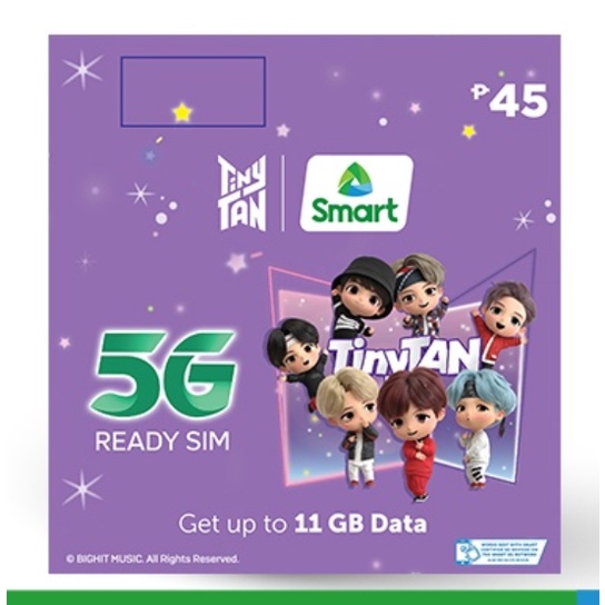 SMART Prepaid TINYTAN Edition Sim Card | Shopee Philippines