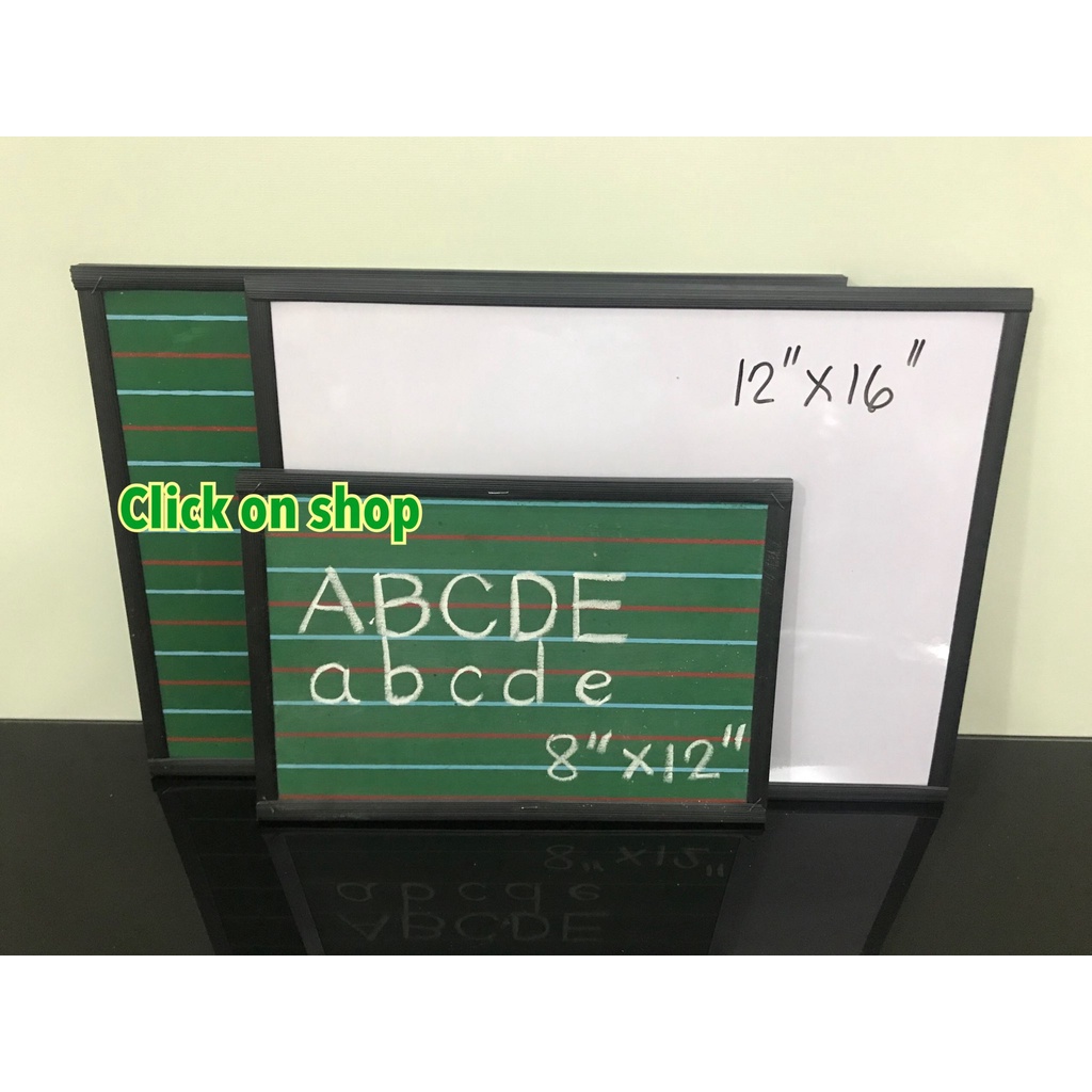 SHOW ME BOARD 12"x16" (Back-to-back whiteboard & chalkboard) | Shopee ...