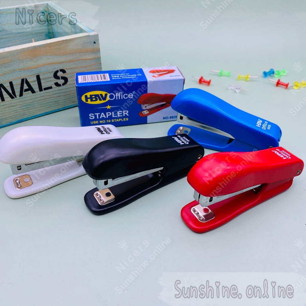 #9926 HBW Plastic stapler W/staple remover Small Size use #10 staple ... #9926 HBW Plastic stapler W/staple remover Small Size use #10 staple ...