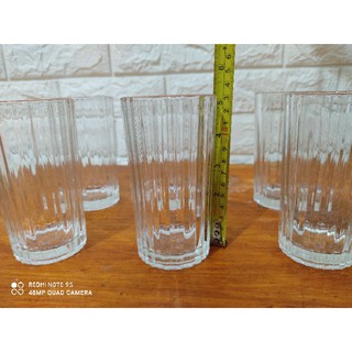 6PCS 8511 GLASS BASO clear juice glass soda glass tumbler babasagin ...