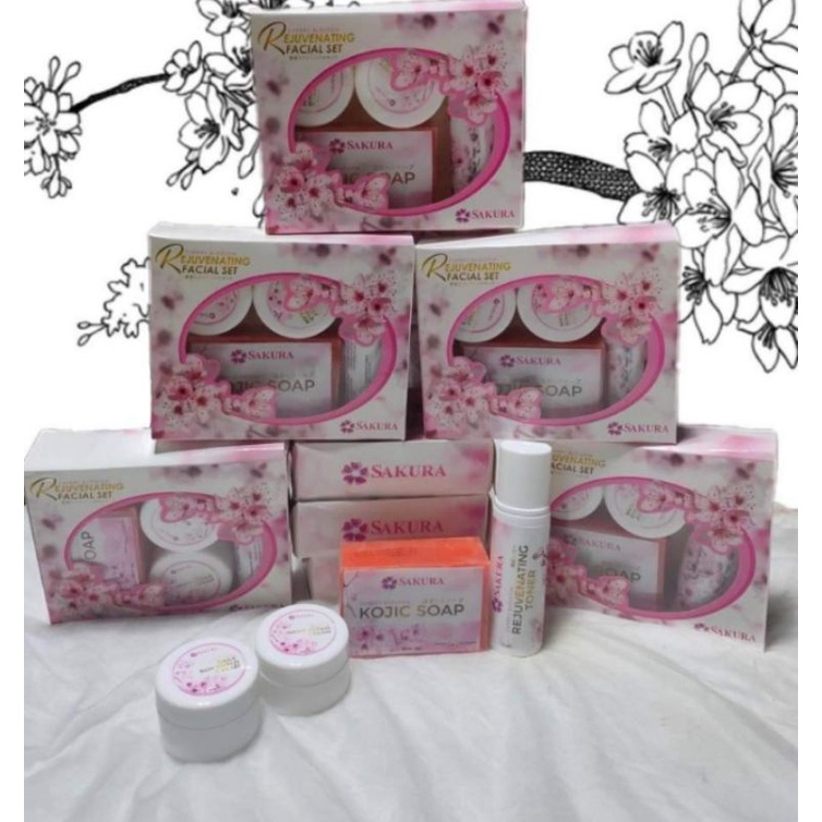 SAKURA REJUVENATING SET 4x SKIN WHITENING | Shopee Philippines