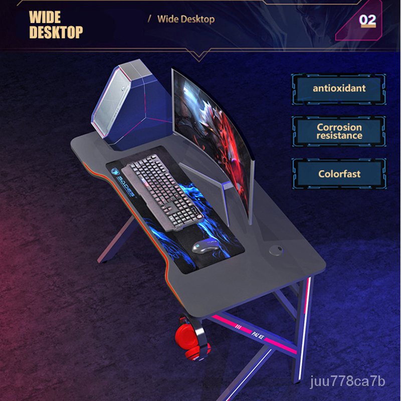 XCGAME Double Gaming Table Computer Table Desk Couple Double Gaming ...