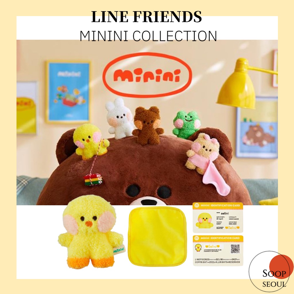 Linefriends Minini World Collection / Mininidoll stuffed airpot case ...