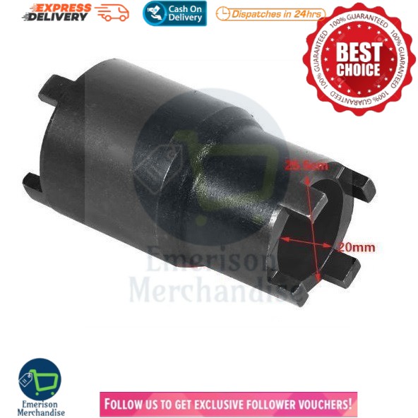 20/24mm Castle Clutch tool Wrench Lock Nut Spanner For Honda Nuts 4 Pin ...