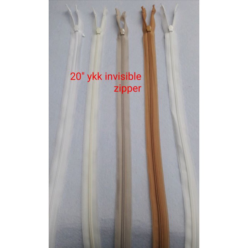 20" ykk invisible zipper sold per dozen(12 pcs) | Shopee Philippines