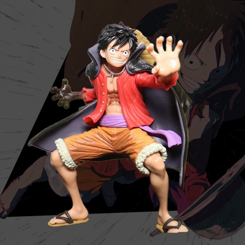 One Piece Monkey D Luffy Figure Ghost Island Battle Suit Wano Country ...