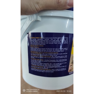 Buildrite Cement Grip (Same As ABC ZEMBOND) Acrylic Based Bonding Agent ...