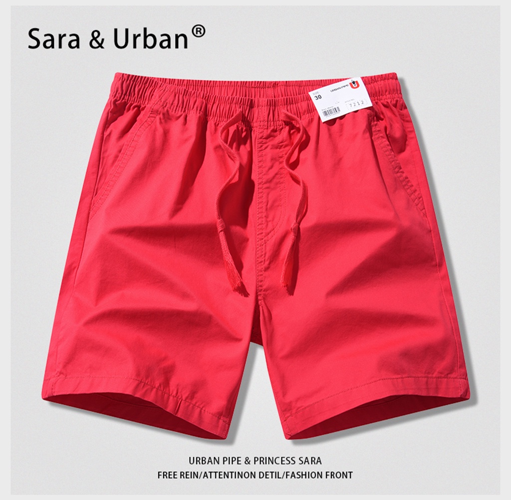 URBAN PIPE Fashionable Plain Shorts For Men Knee-Length 100% Cotton ...