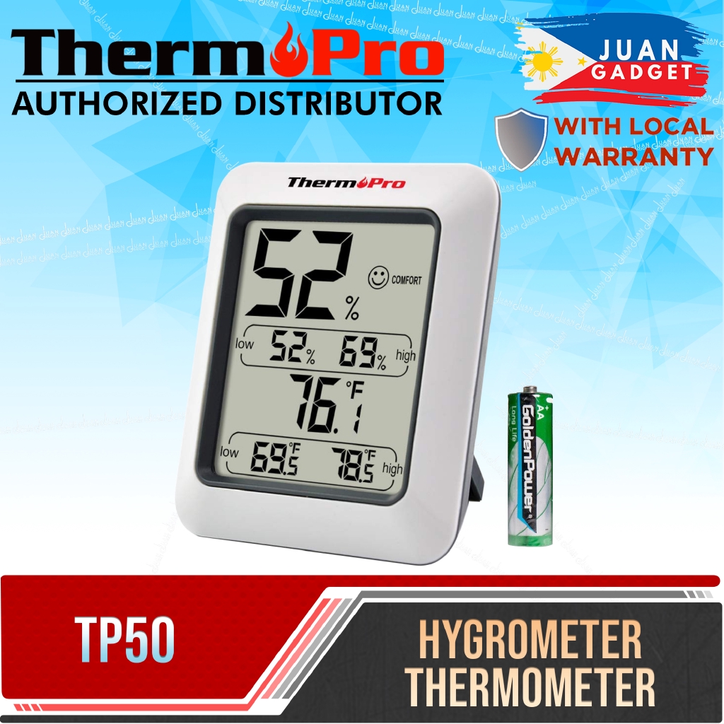 ThermoPro TP-50 TP50 Hygrometer Portable Design Meter High Accuracy ...