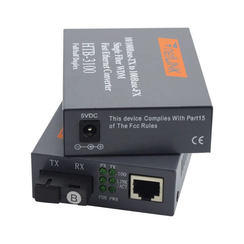 Htb3100 A+B (A Pair) Optical Fiber Optic Media Converter HTB3100 ...