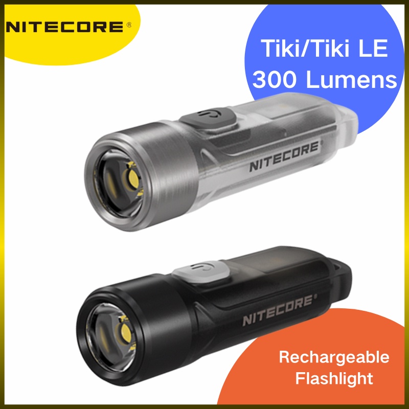 NITECORE TIKI TIKI LE USB Rechargeable Flashlight with OSRAM P8 LED 300 ...