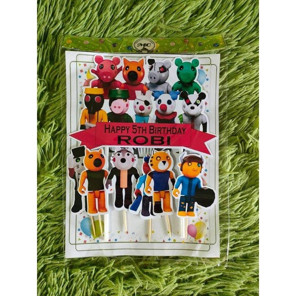 piggy roblox cake topper | Shopee Philippines