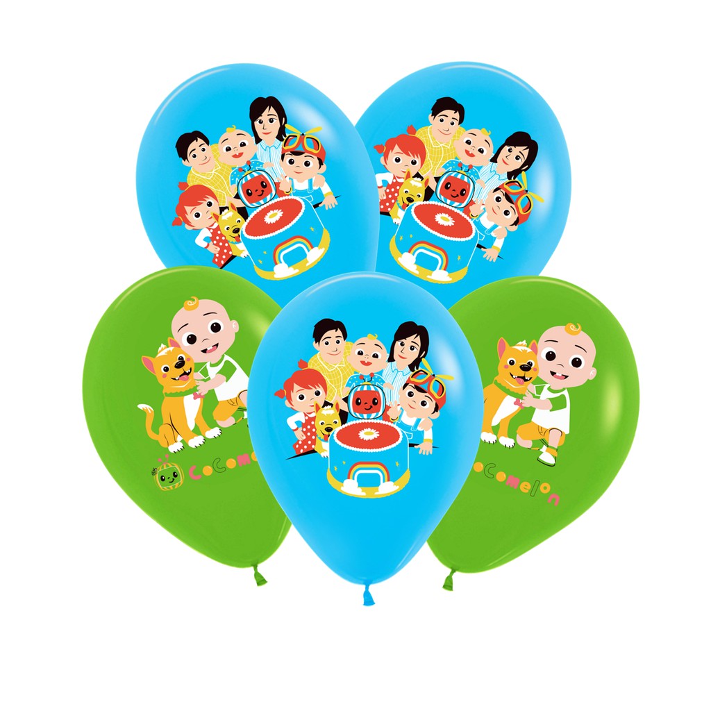5pcs New Coco -melon Family Ballons Coco melon Theme Party Decorations ...