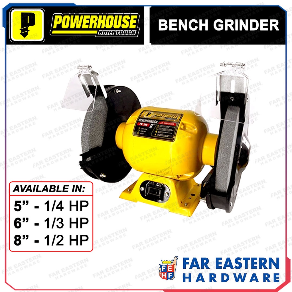 POWERHOUSE Bench Grinder 5" 6" 8" | Shopee Philippines