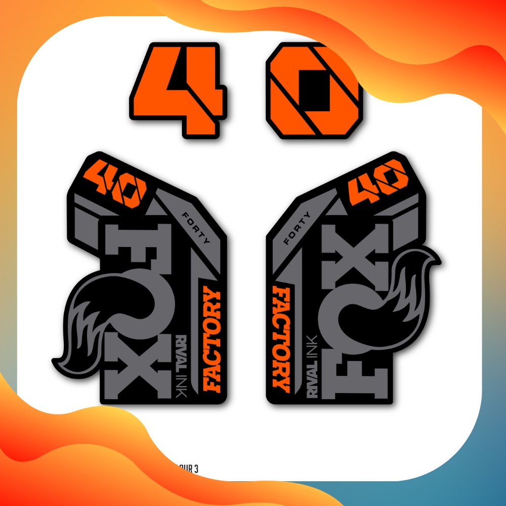 Fox 40 Design Bicycle Fork Decals/Stickers | Shopee Philippines