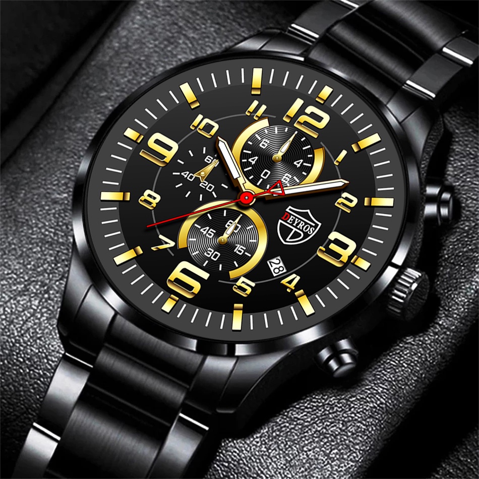 DEYROS Fashion Watches for Men Calendar Luminous Luxury Classic ...