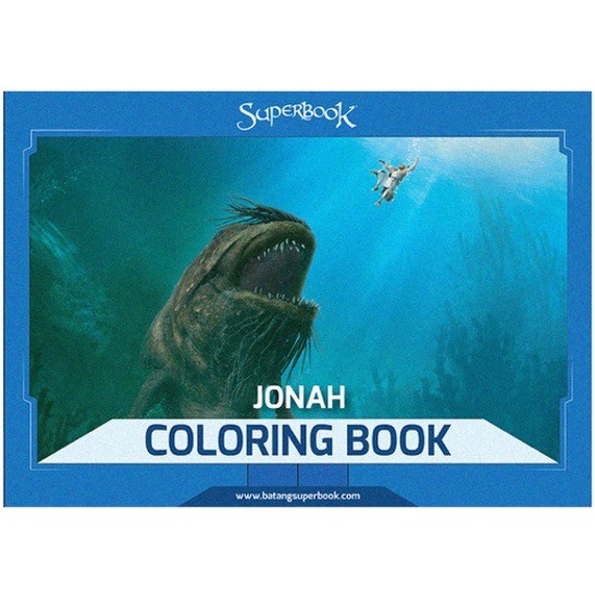 PCBS Superbook Jonah Coloring Book English Tagalog ( 8.25 x 11.6 x 0.1 ...