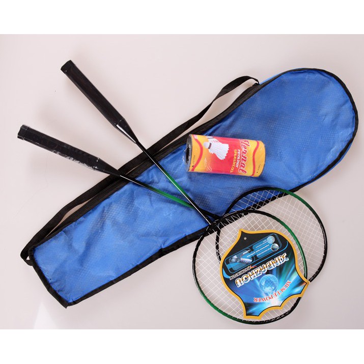 Double badminton rocket with Shuttlecock full set | Shopee Philippines