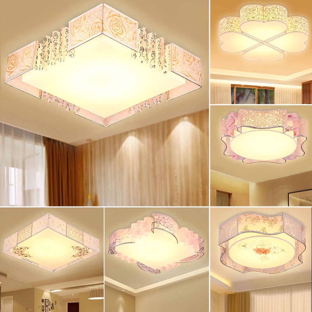 Tri Color Ceiling Light Modern Ceiling Lamp Bedroom Decorative Lights ...