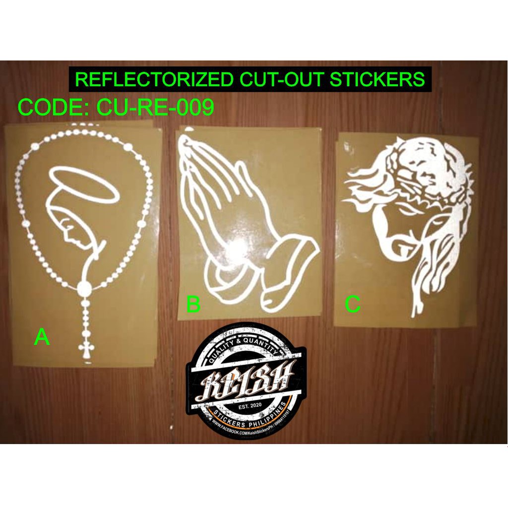 Reflectorized Cutout Stickers - CU-RE-009 | Shopee Philippines