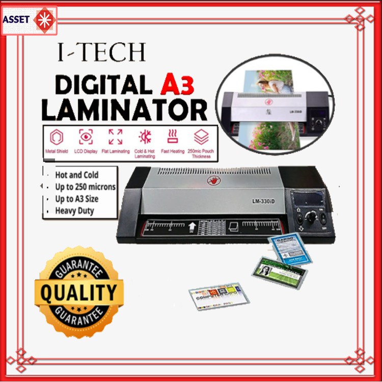 ITECH NEW DIGITAL LAMINATOR/ LAMINATING MACHINE A3 | Shopee Philippines