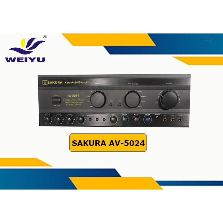 Sakura AV-5024 Amplifier (Black) | Shopee Philippines