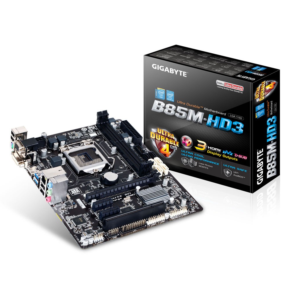 Refurbish GIGABYT GA-B85M-HD3 GIGABYTE INTEL B85 S1150 USB3 GIGA MATX ...