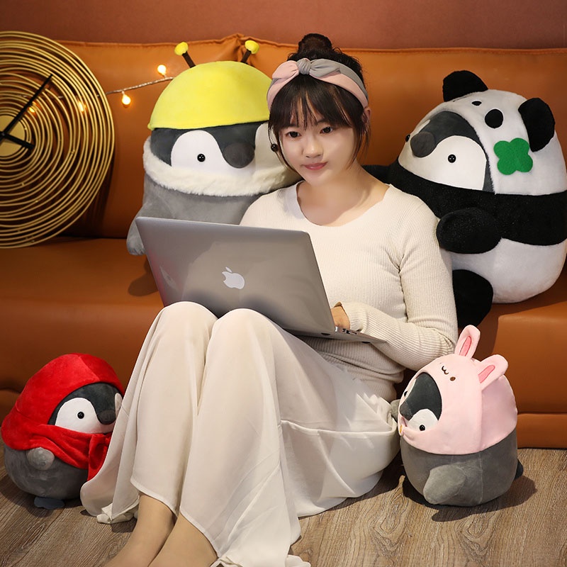 3 Sizes Positive Energy Penguin Plushie Animal Plush Doll Birthday ...