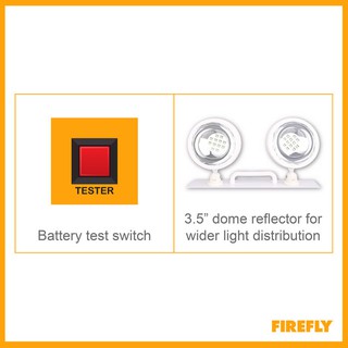 Firefly Rechargeable Twinhead Emergency Lamp - FEL201L | Shopee Philippines
