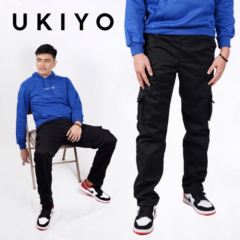 TOKIO Black Pants by UKIYO (Unisex Cargo Pants) (Small-XLarge) | Shopee ...
