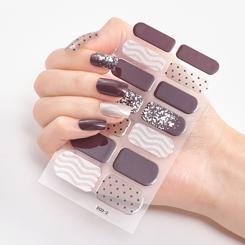 Fashion Nail Wraps Self Adhesive Manicure Decoracion Nail Strips Nail ...