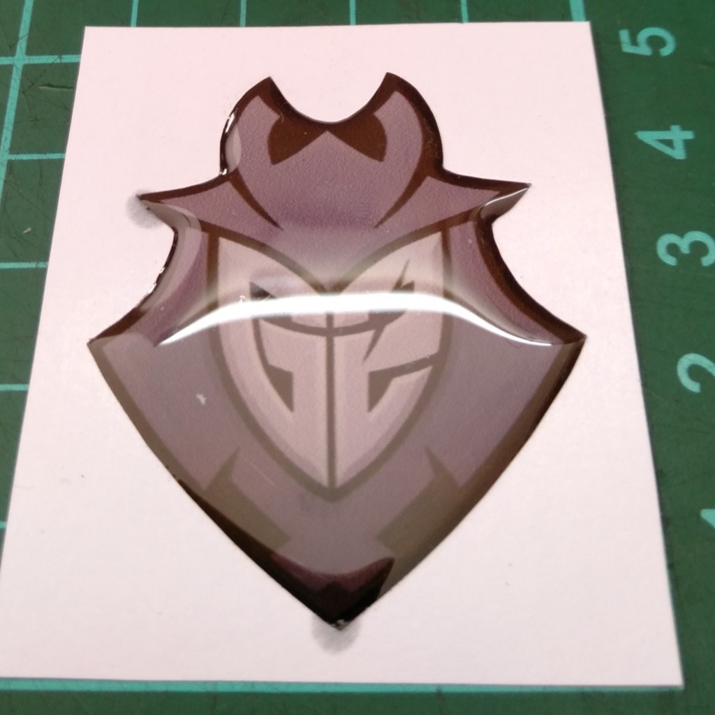 G2 Esports Team Sticker Embossed 3D Resin Flexible Emblem Sticker ...