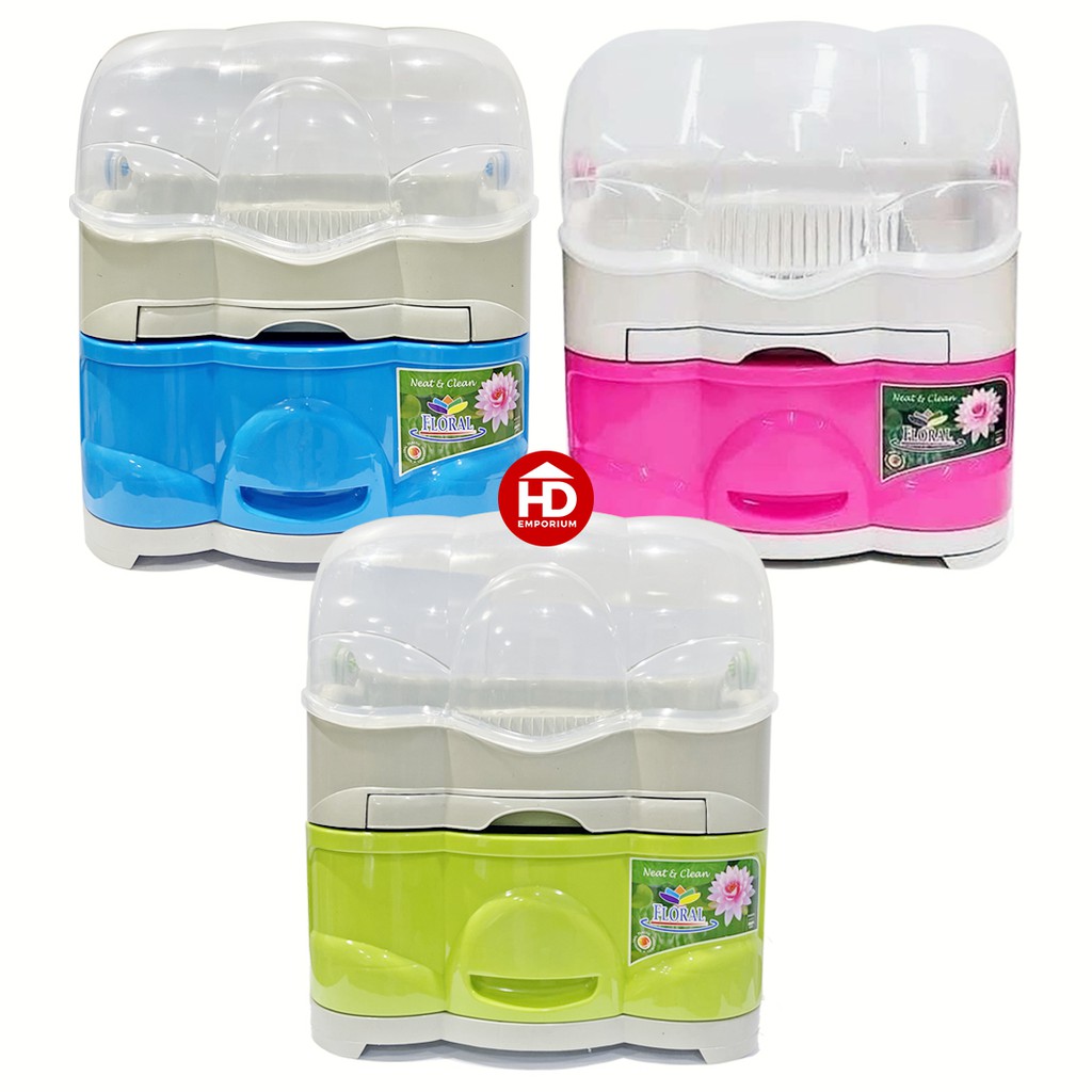 Floral Dish Drainer with 1 Drawer #8809DD1 dish rack with cover dish ...