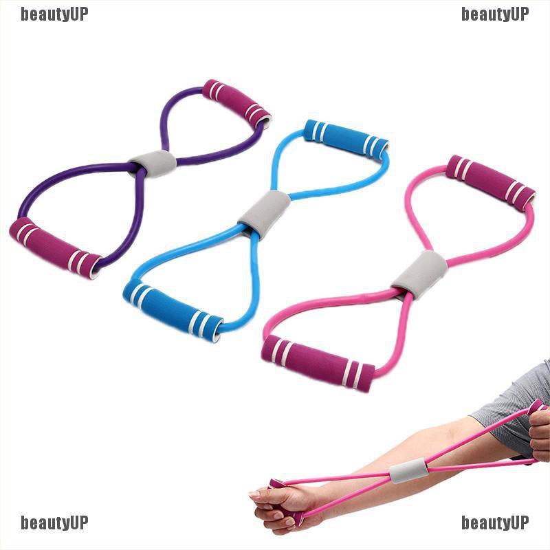 BeautyUP Yoga Fitness Resistance 8 Word Chest Expander Rope Workout ...