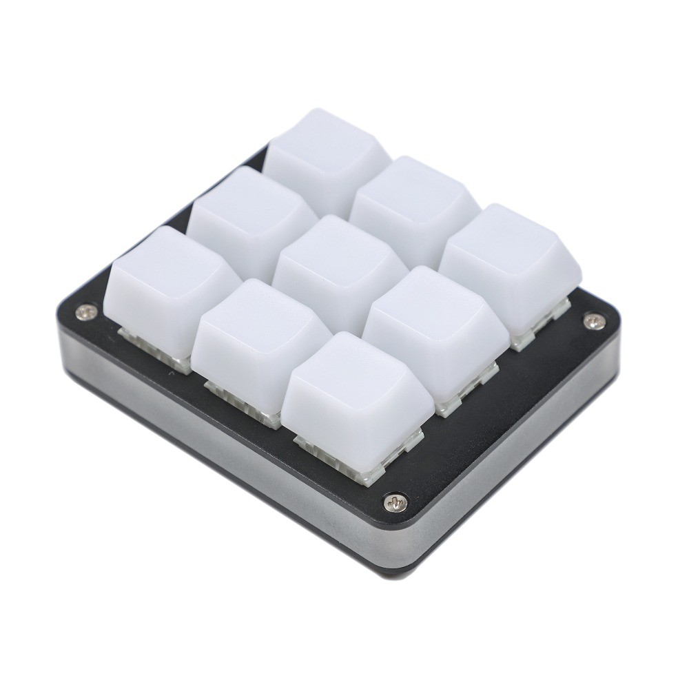 YMDK 9 Key Hotswap Numpad RGB Type C PCB CNC Aluminum Case MX Switches ...